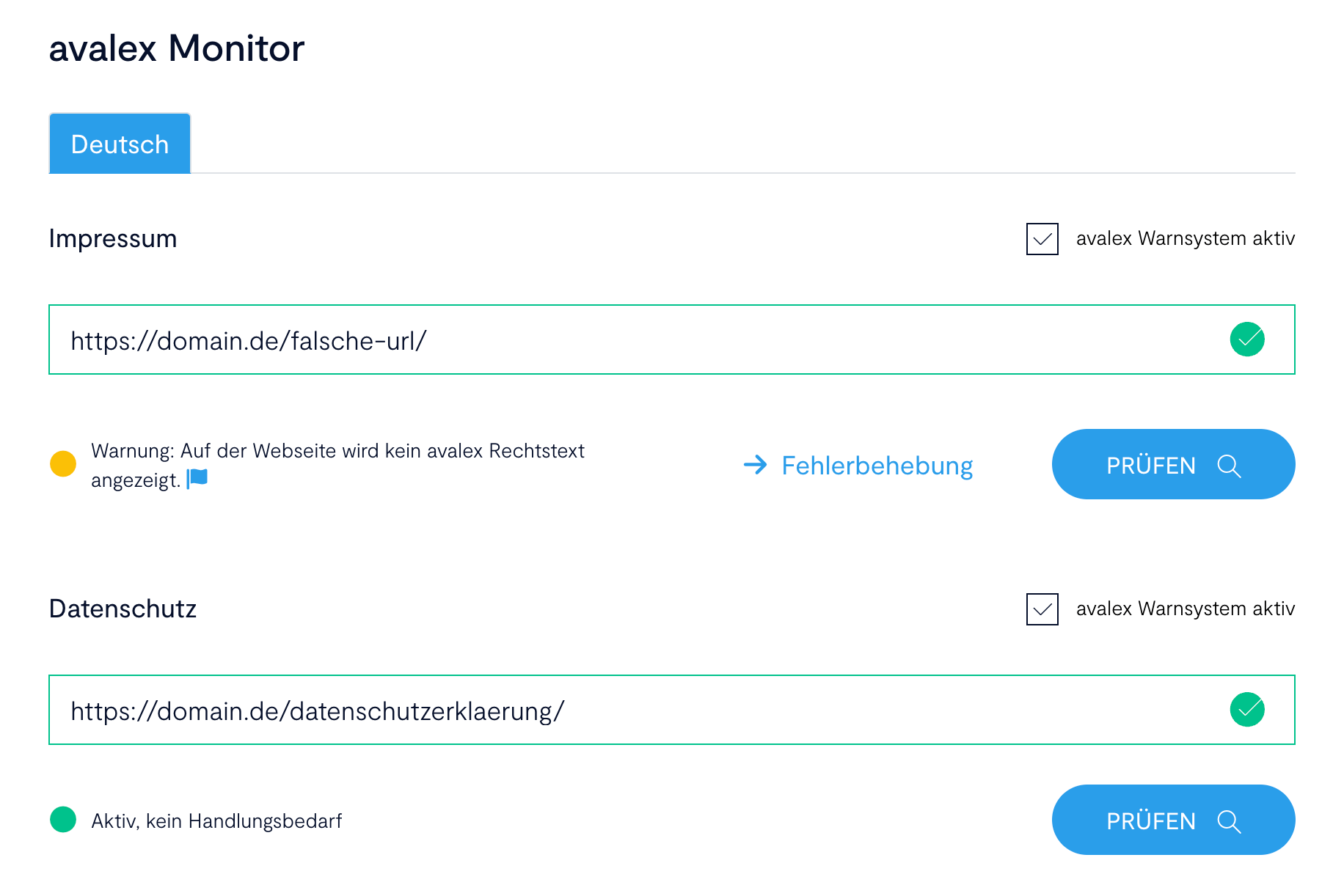 avalex Monitor: Technisches Monitoring für Ihre Sicherheit